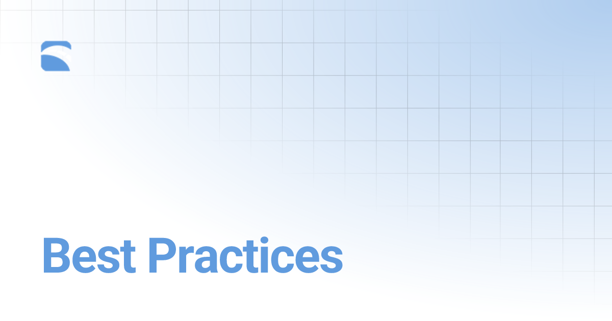 Best Practices | Fast-Weigh Knowledge Base