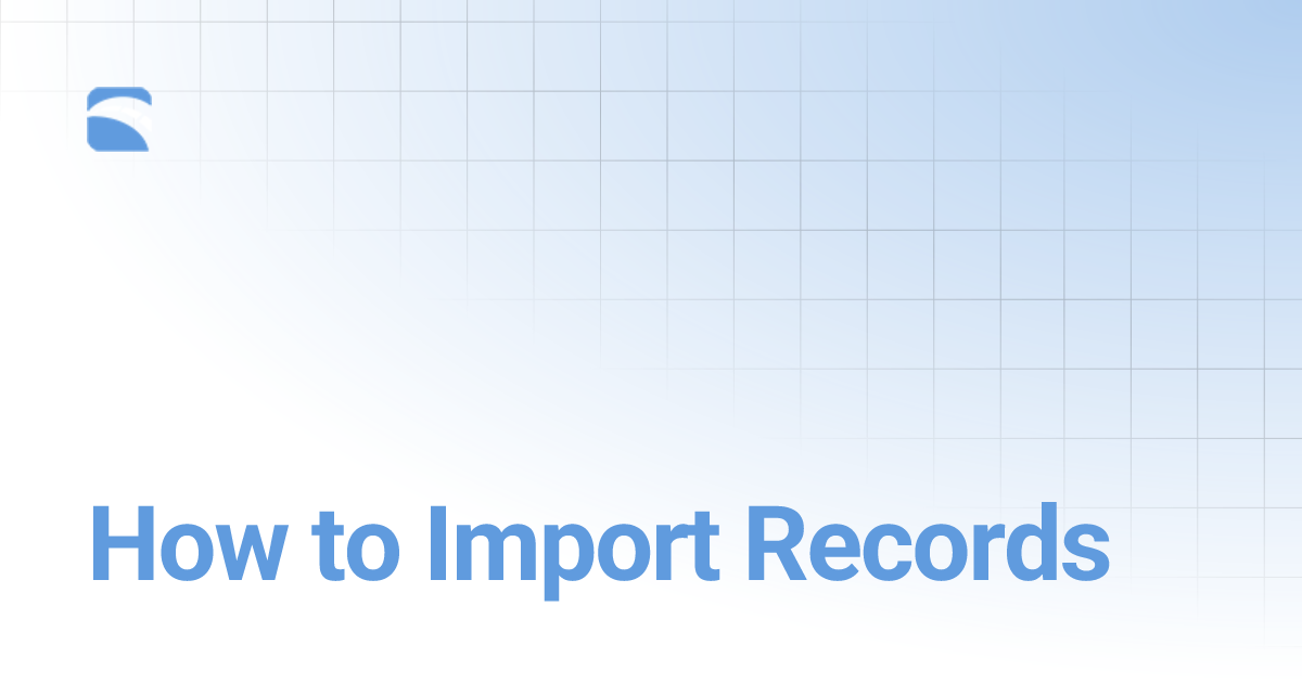 How to Import Records | Fast-Weigh Knowledge Base